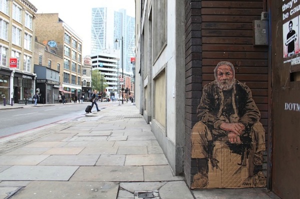 Homeless Streetart von Michael Aaron Williams [Stencils, 10 Bilder]
