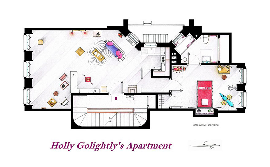 Detailed Floor Plans of Famous TV Shows by Iñaki Aliste Lizarralde ...
